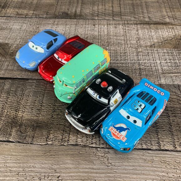 Toys | Disney Pixar Car Lot Of 5 Vw Bus 49 Merc Dinoco Mcqueen Mcqueen Porsche 911 | Poshmark
